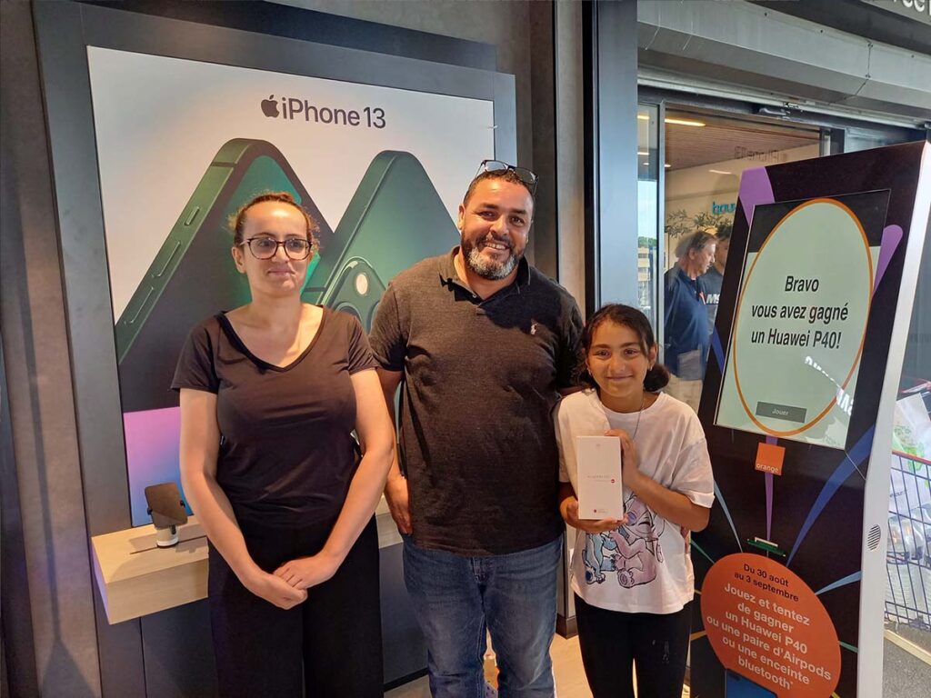Distribution de goodies et animation avec borne digitale